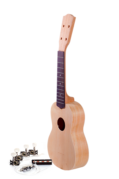 Ohana Ukuleles UB-XXAG Green Tropical Print Gig Bag - Ohana Music