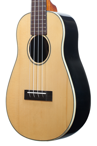 Ohana Ukuleles 70RB Solid Spruce & Round Composite Back Ukulele - Ohana ...
