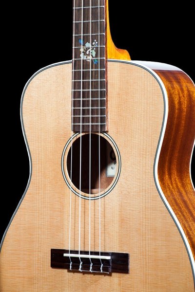 Bari-Tenor® BKT-70G Solid Spruce Top Tenor Scale Baritone Body Ukulele ...